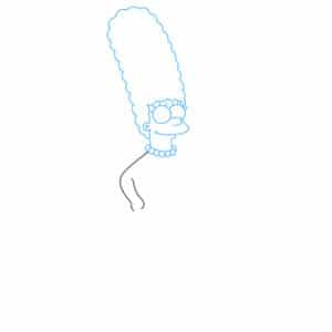 How to draw: Marge Simpson - easy step by step tutorial for kids