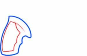 How to draw: Revolver - easy step by step tutorial for kids