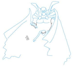 How to draw: Spawn - easy step by step tutorial for kids