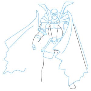 How to draw: Spawn - easy step by step tutorial for kids