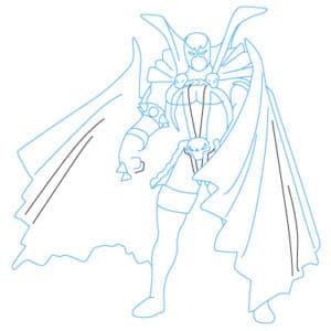 How to draw: Spawn - easy step by step tutorial for kids