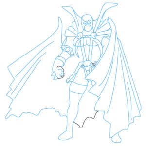 How to draw: Spawn - easy step by step tutorial for kids