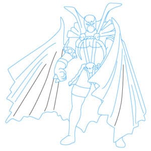 How to draw: Spawn - easy step by step tutorial for kids