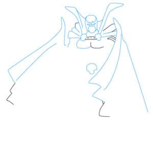 How to draw: Spawn - easy step by step tutorial for kids