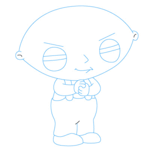 How to draw: Stewie Griffin - easy step by step tutorial for kids