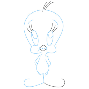 How to draw: Tweety - easy step by step tutorial for kids