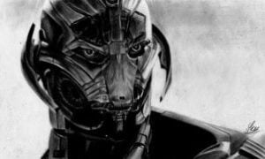 How to draw: Ultron - easy step by step tutorial for kids