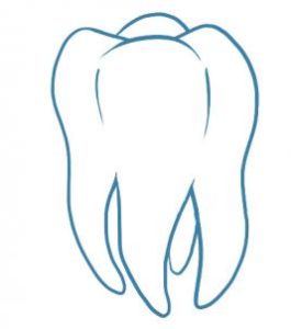 Come disegnare: Dente - facili tutorial passo per passo per bambini