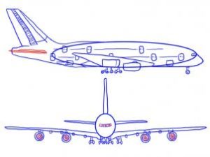 Tutorial de dibujo: Avión paso a paso, para niños