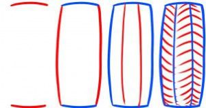 How to draw: Tire - easy step by step tutorial for kids