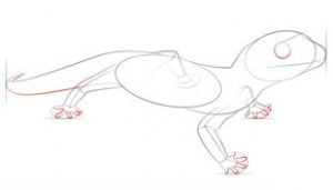 How to draw: Gecko lizard - easy step by step tutorial for kids