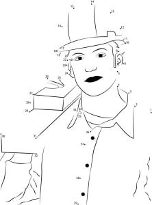 Connect the dots: Carpenter, printable for kids & adults, free