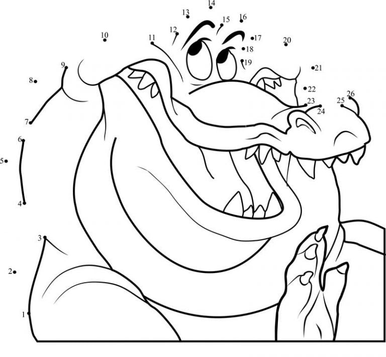 Connect the dots: The Princess and the Frog, printable for kids ...