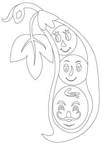 Coloriages: Haricot imprimable, gratuit, pour les enfants et les adultes