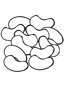 Coloriages: Haricot imprimable, gratuit, pour les enfants et les adultes