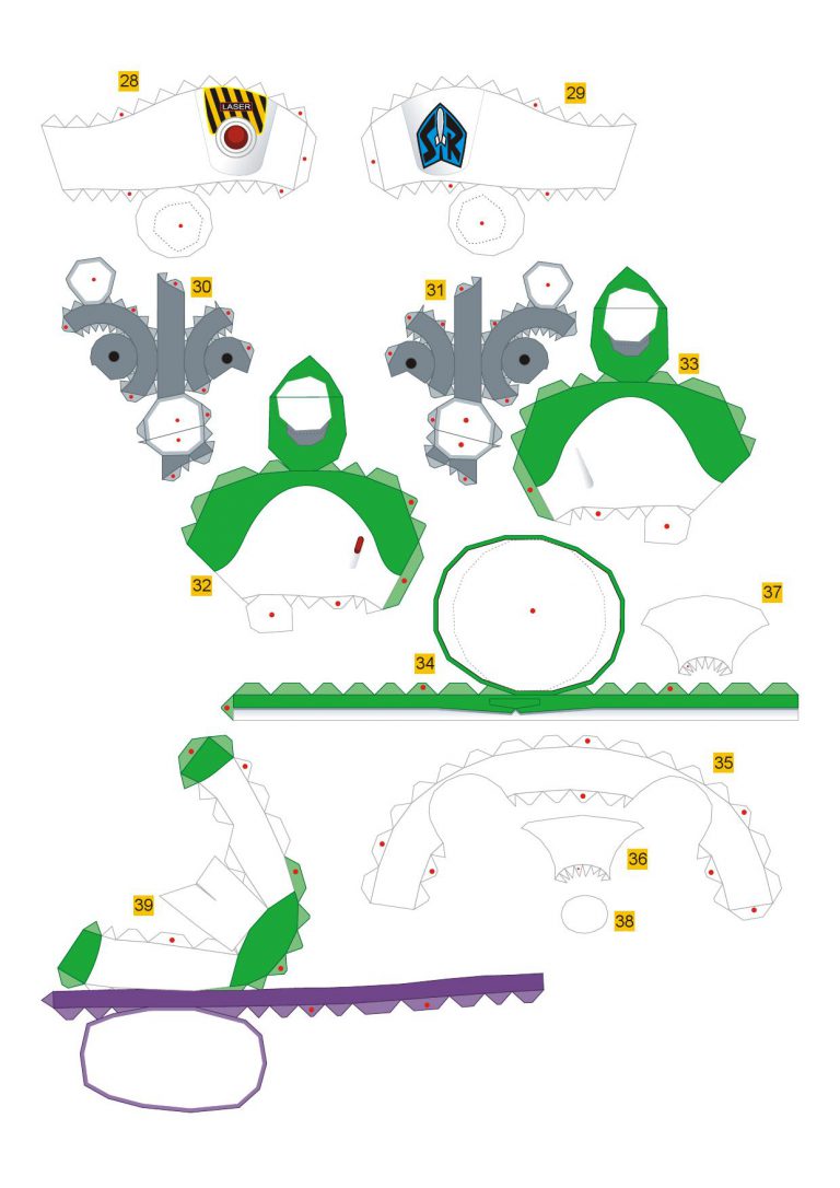 Paper models Paper model: Buzz Lightyear free & printable for kids and ...