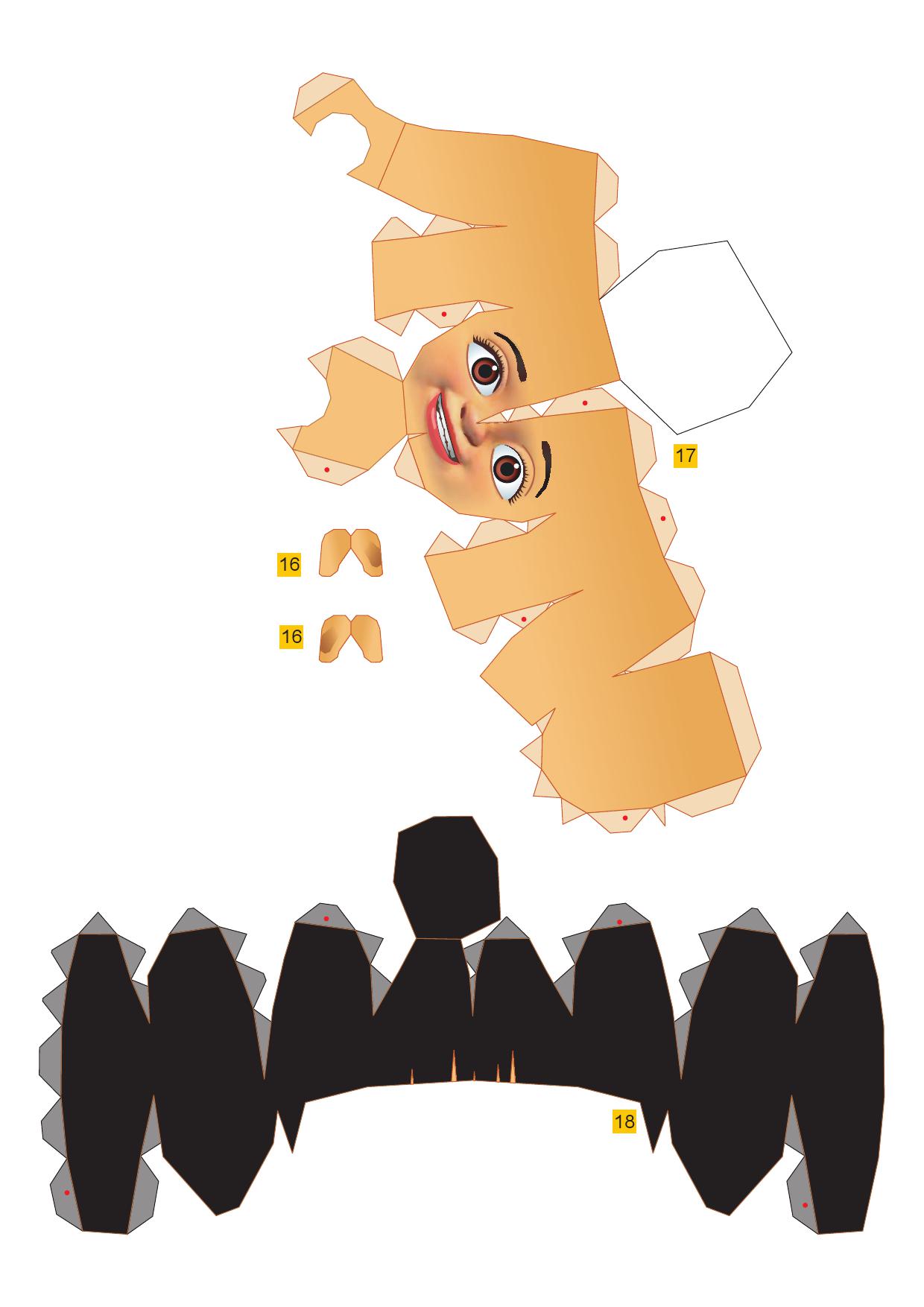 Paper models Paper model: Boo (Monsters inc) free & printable for kids ...