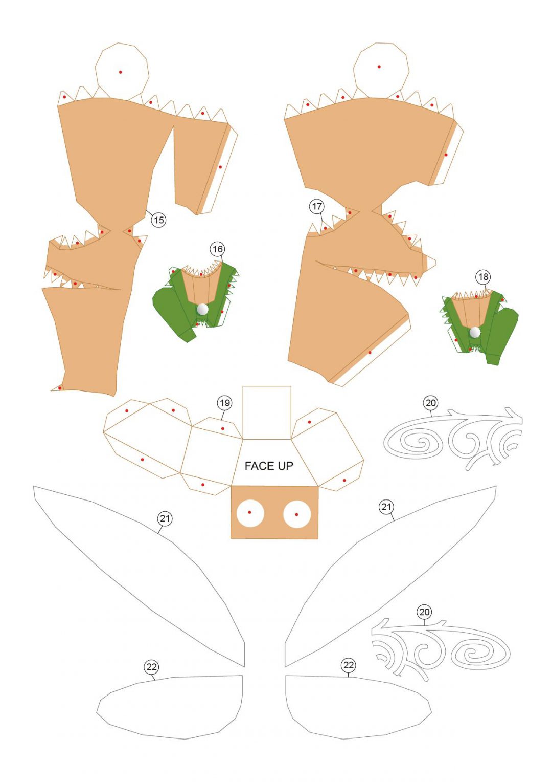 Paper model: Tinker Bell free & printable for kids and adults ...