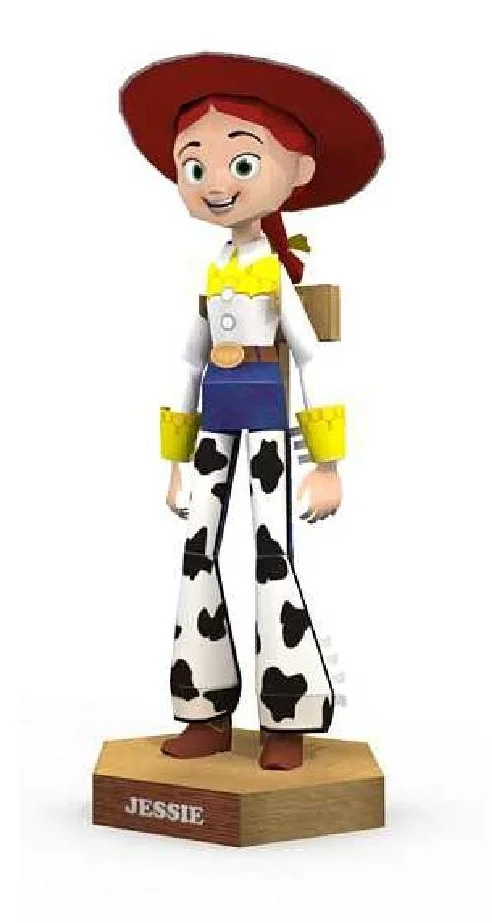 Paper model: Jessie (Toy Story) free & printable for kids and adults ...