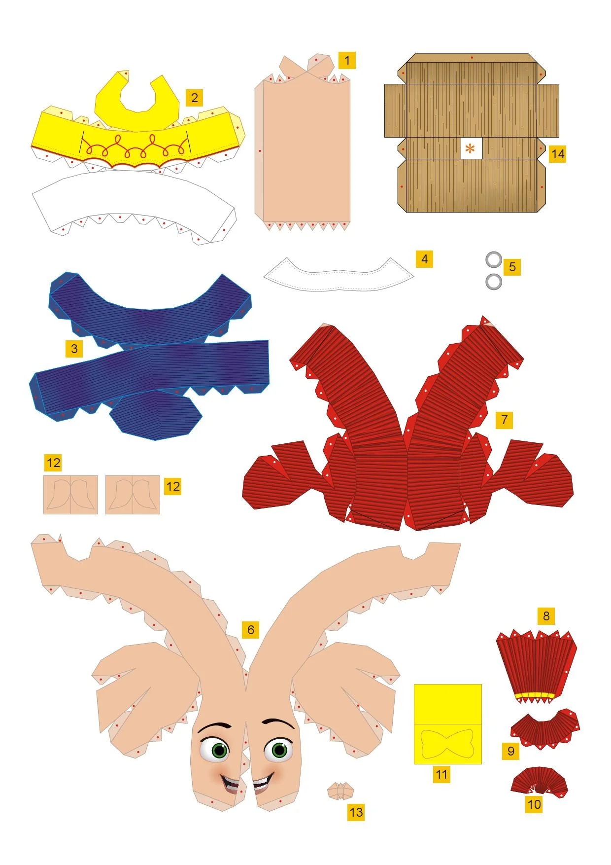 Paper model: Jessie (Toy Story) free & printable for kids and adults ...