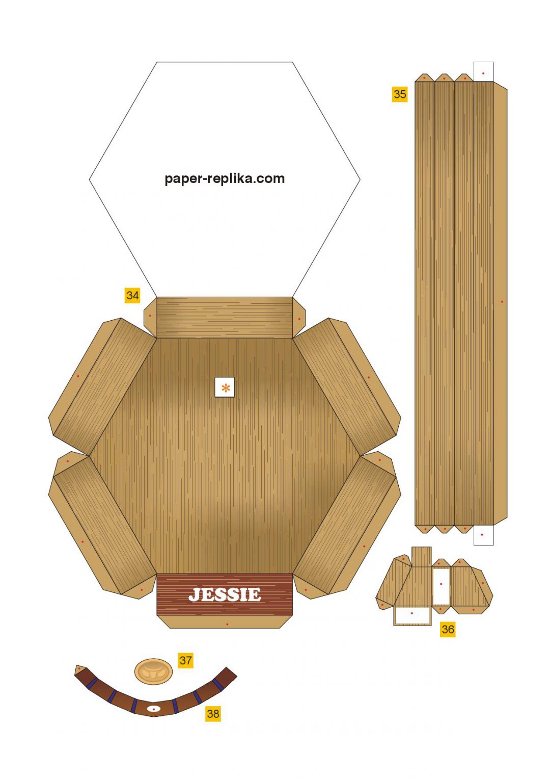 Bricolage en papier: Jessie (Toy Story) imprimable, gratuit, pour les ...