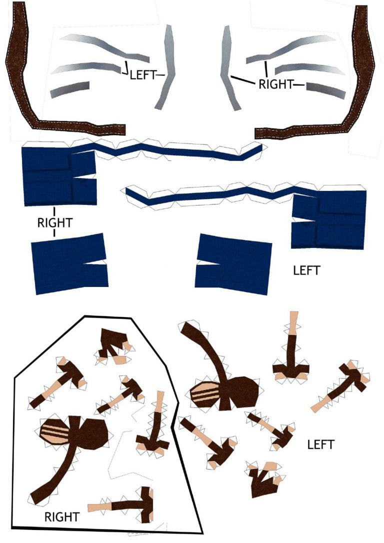 Paper models Paper model: Captain America free & printable for kids and ...