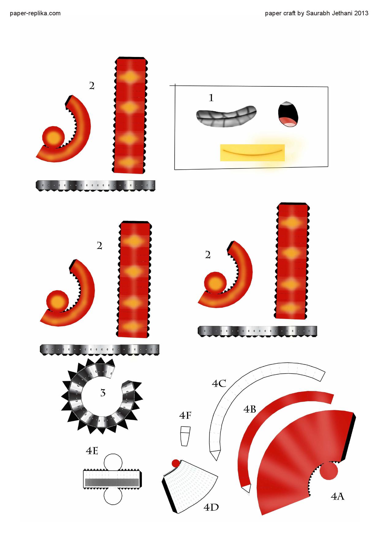 Paper models Paper model: Minion free & printable for kids and adults ...
