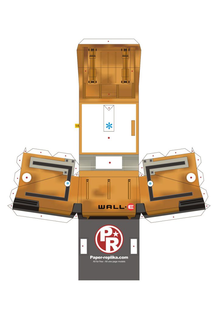 Paper model: Wall-e free & printable for kids and adults Downloadable ...