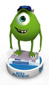 Paper model: Mike Wazowski free & printable for kids and adults ...