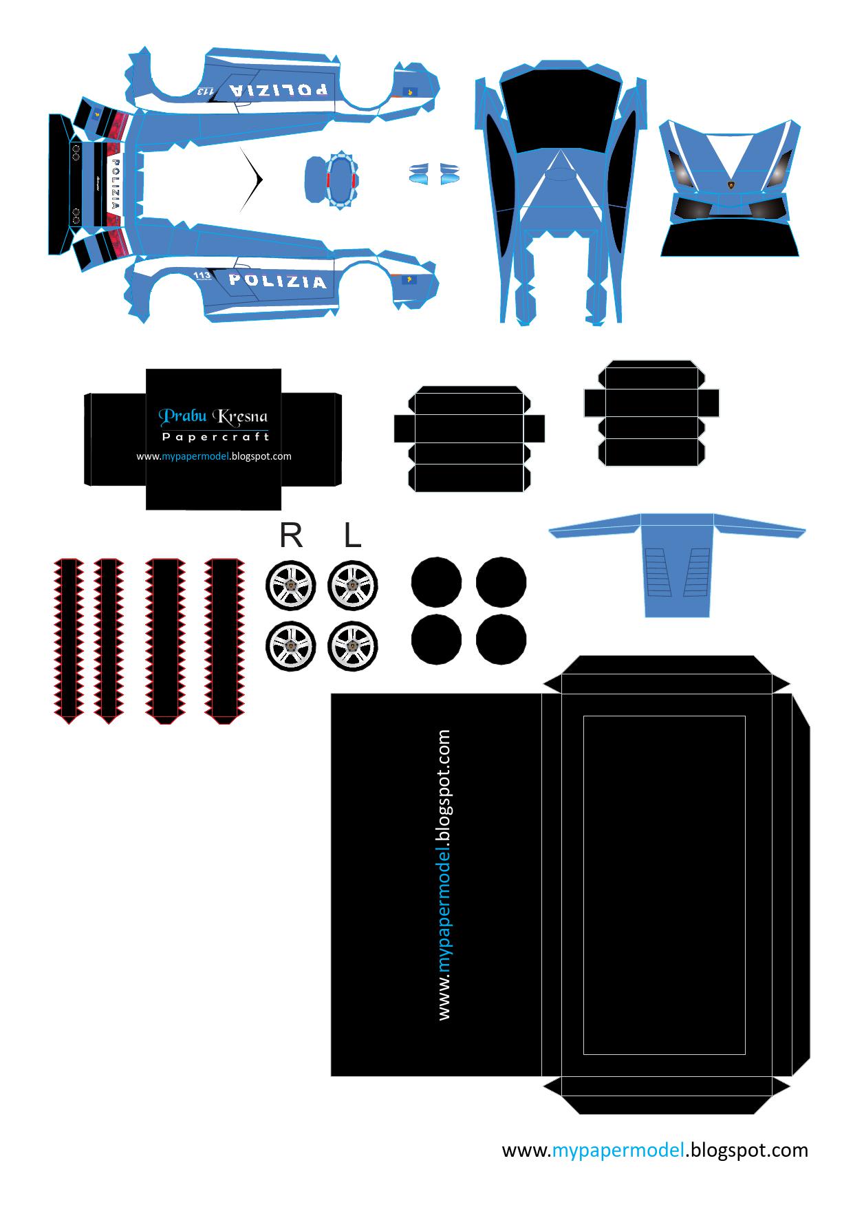 Papercraft Lamborghini Template