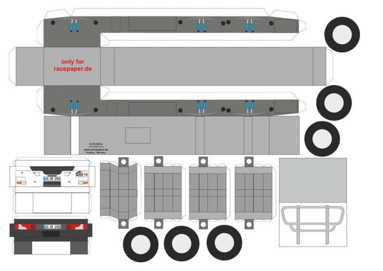 Paper model: Man free & printable for kids and adults Downloadable PDF ...