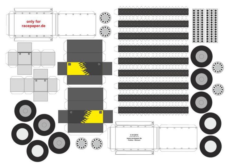 Paper model: Man free & printable for kids and adults Downloadable PDF ...