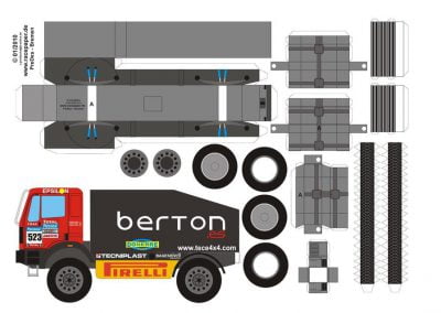 Paper model: Mercedes free & printable for kids and adults Downloadable ...