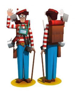Paper model: Wally / Waldo free & printable for kids and adults ...